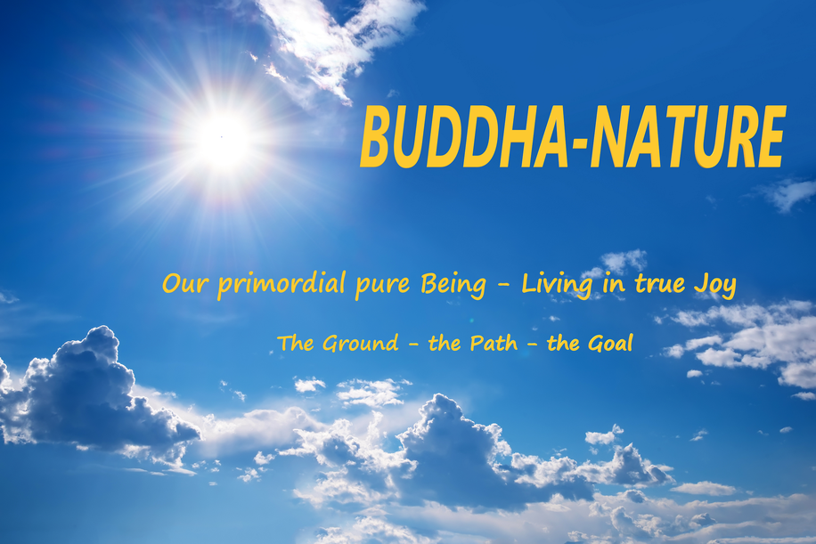 buddha nature, primordial pure being living in true joy